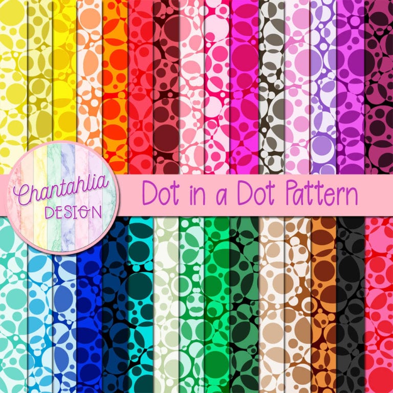 Free Digital Papers featuring a Dot in a Dot Design