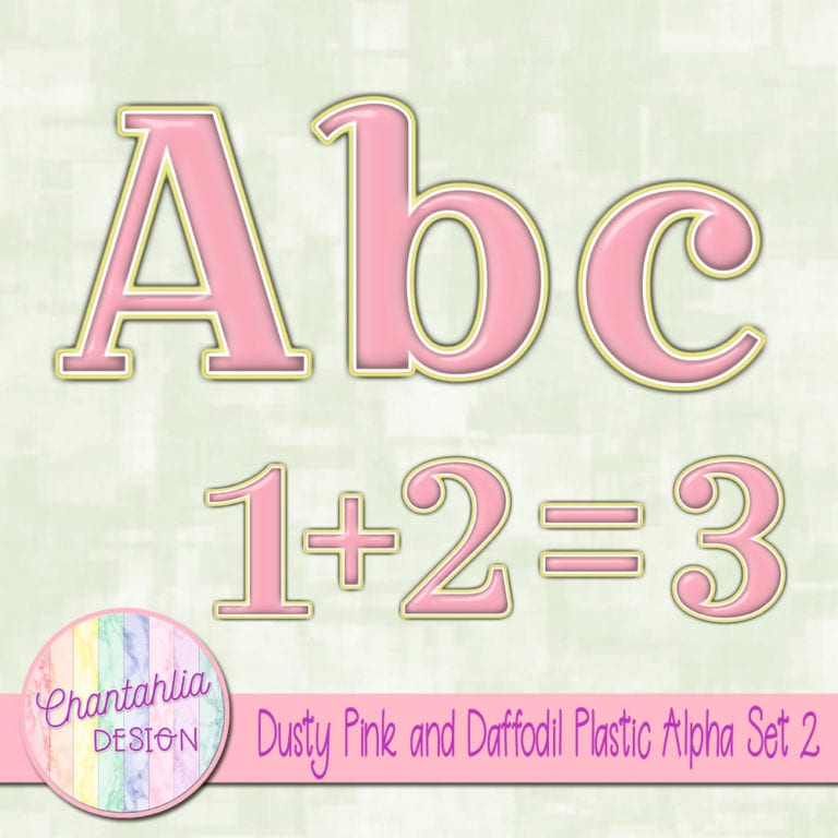 Free Alpha featuring a Dusty Pink and Daffodil Plastic Design