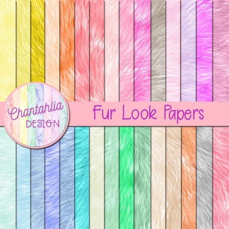 Free Digital Papers featuring a Fur Look Design