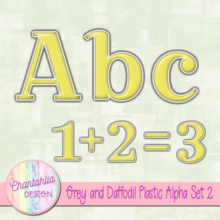 Free Alphas for Digital Scrapbooking, Bulletin Board Lettters and More