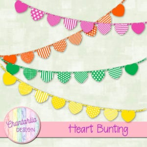 Heart Bunting - Chantahlia Design
