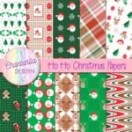 Ho Ho Ho Christmas Papers - Chantahlia Design