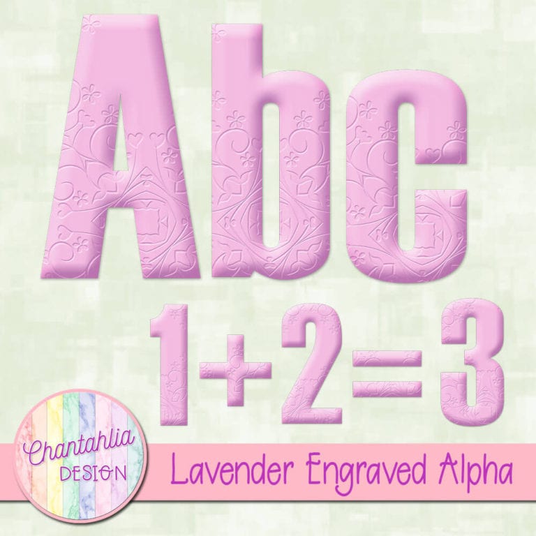 Free Alphas for Digital Scrapbooking, Bulletin Board Lettters and More