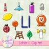 Beginning Sounds Letter L Clip Art - Chantahlia Design