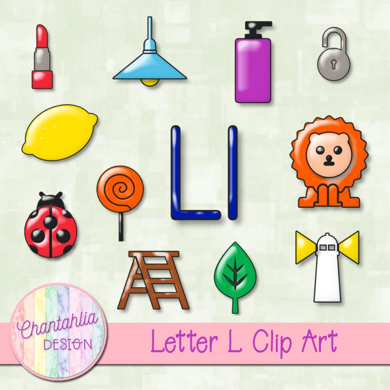 Beginning Sounds Letter L Clip Art - Chantahlia Design