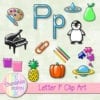 Beginning Sounds Letter P Clip Art - Chantahlia Design