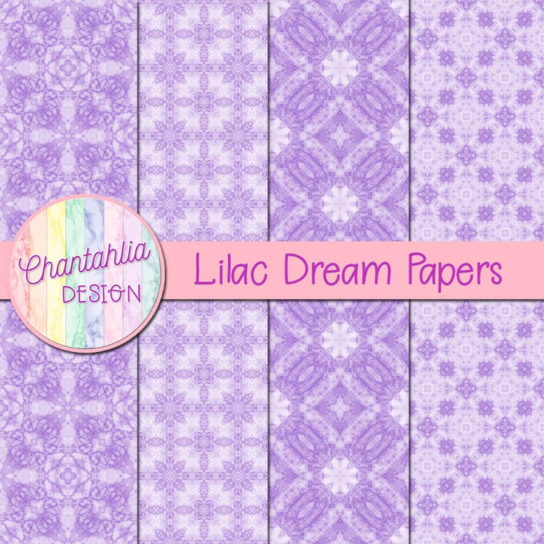 Free Digital Papers featuring Lilac Dream Designs
