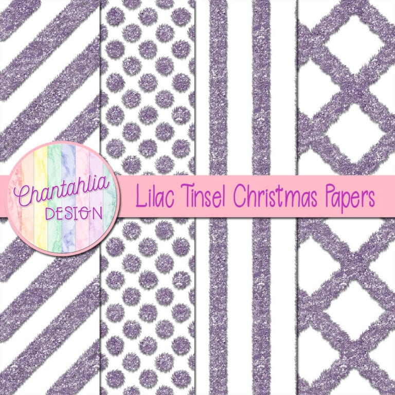 Free Traditional Christmas Tinsel Elements
