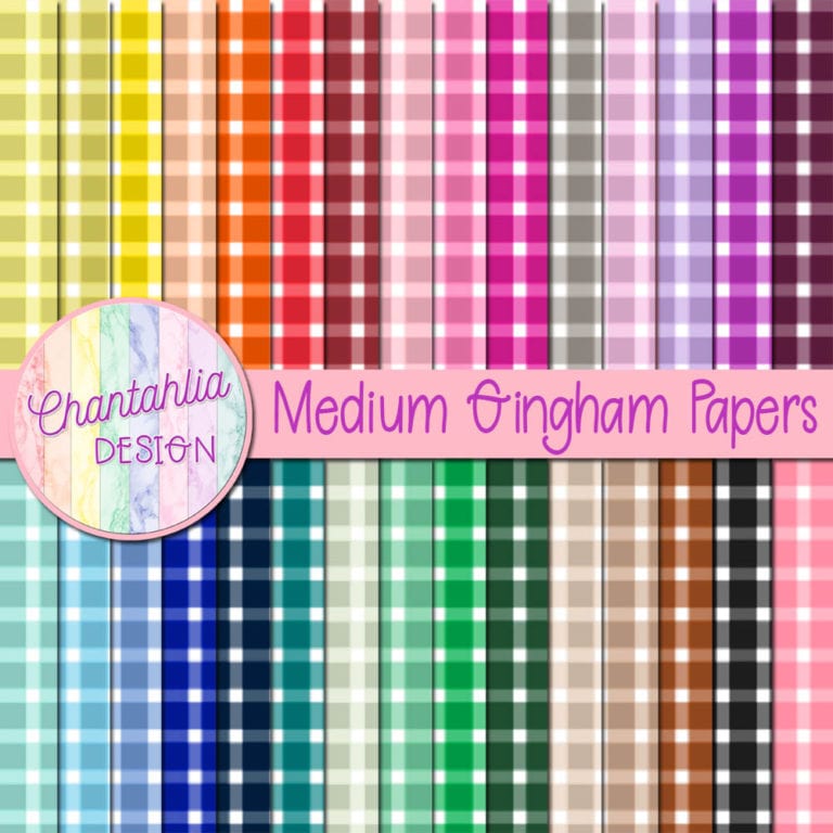 Free Digital Papers featuring a Medium Gingham Design