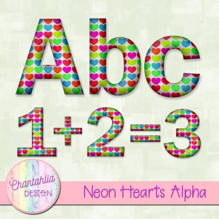 Free Alpha featuring a Neon Hearts Design