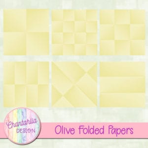 Free Digital Papers featuring Olive Folded Designs