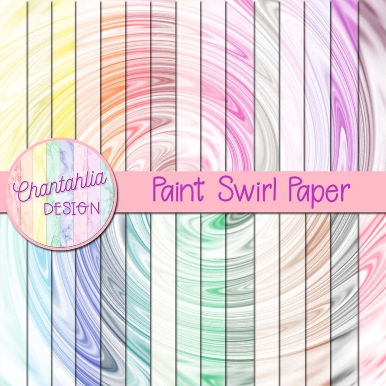 Free Digital Papers featuring a Paint Swirl Design