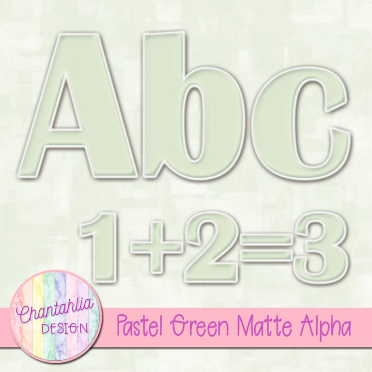 Pastel Green Matte Alpha - Chantahlia Design