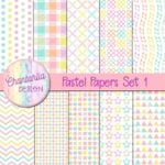 Free Digital Papers featuring Pastel Patterns