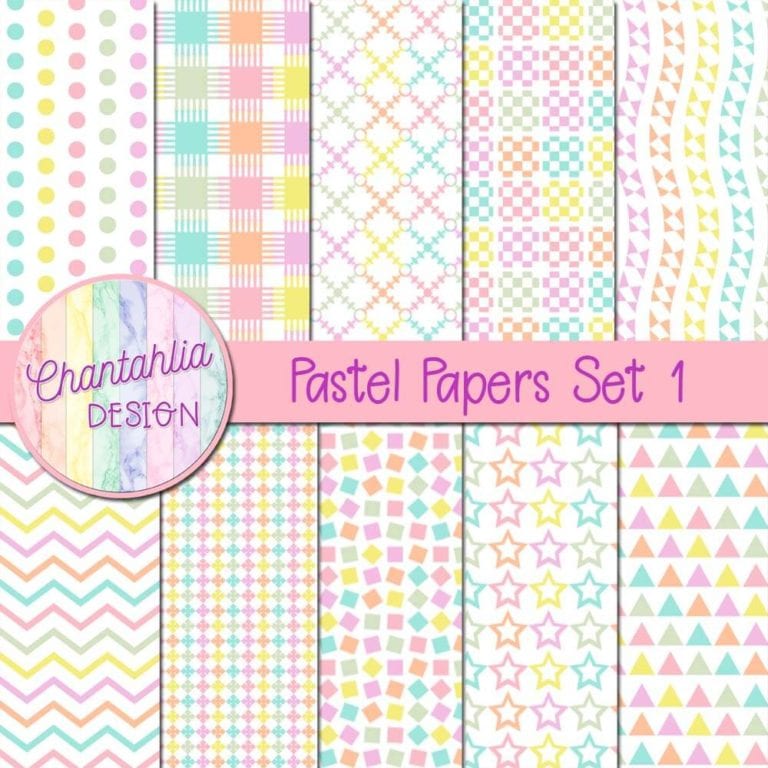 Free Digital Papers featuring Pastel Patterns