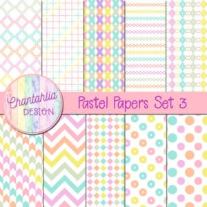 Free Digital Papers featuring Pastel Patterns