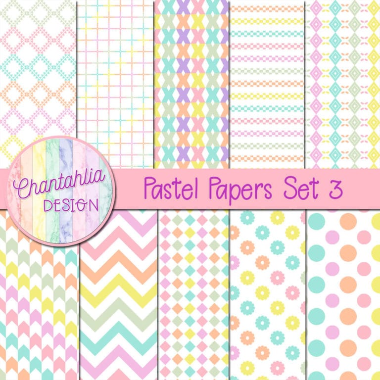 Free Digital Papers featuring Pastel Patterns