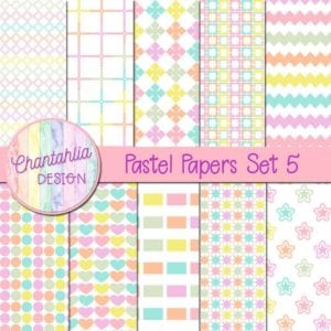 Free Digital Papers featuring Pastel Patterns