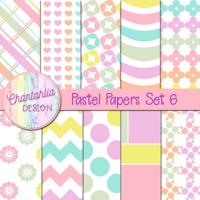 Free Digital Papers featuring Pastel Patterns