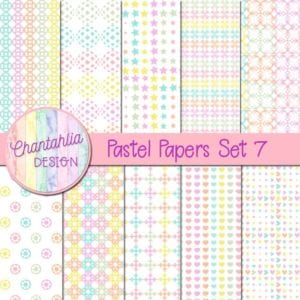 Free Digital Papers featuring Pastel Patterns
