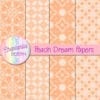 Free Digital Papers featuring Peach Dream Designs