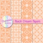 Free Digital Papers featuring Peach Dream Designs