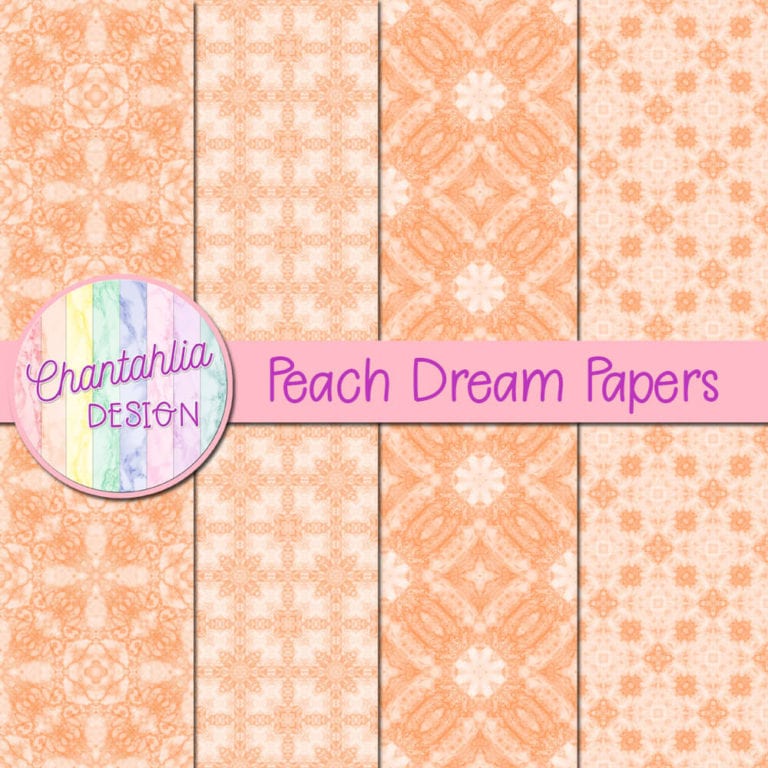 Free Digital Papers featuring Peach Dream Designs
