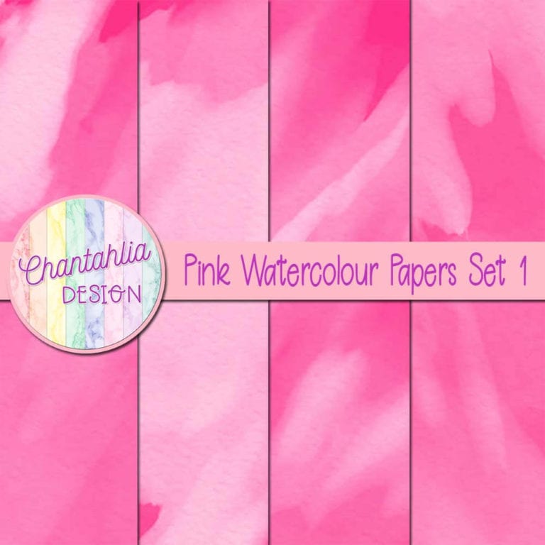 Free Digital Papers featuring Pink Watercolour Designs