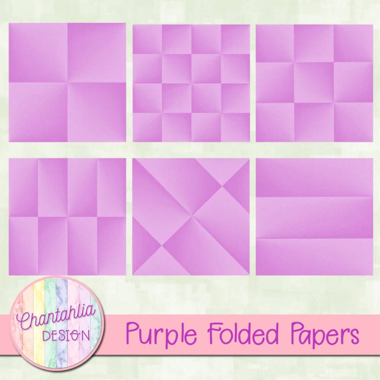 Free Digital Papers featuring Purple Folded Designs