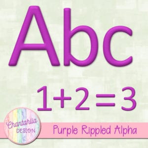 Purple Rippled Alpha - Chantahlia Design
