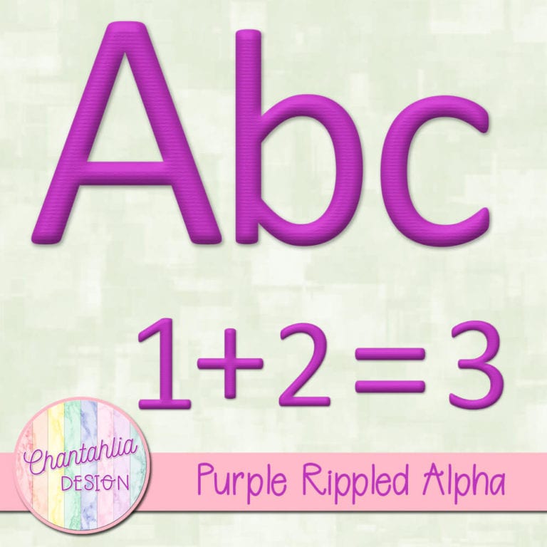 Purple Rippled Alpha - Chantahlia Design