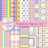 Free Digital Papers featuring Rainbow Patterns