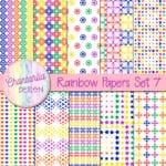 Free Digital Papers featuring Rainbow Patterns