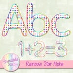 Free Alpha featuring a Rainbow Stars Design