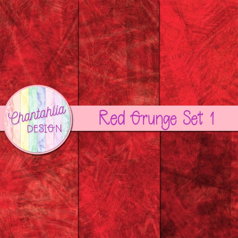 Free Digital Papers featuring Red Grunge Designs