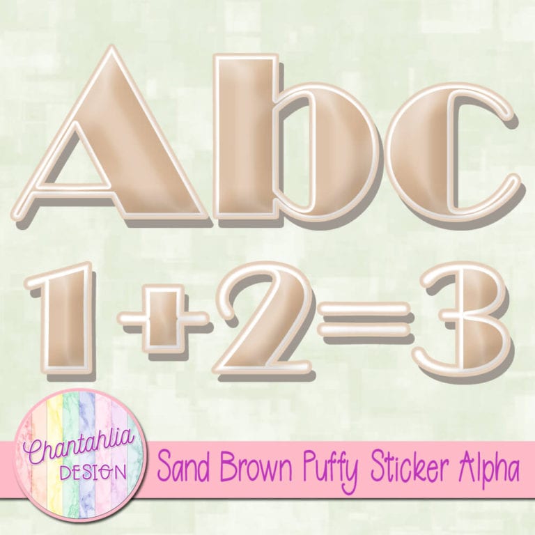 Free Alphas for Digital Scrapbooking, Bulletin Board Lettters and More
