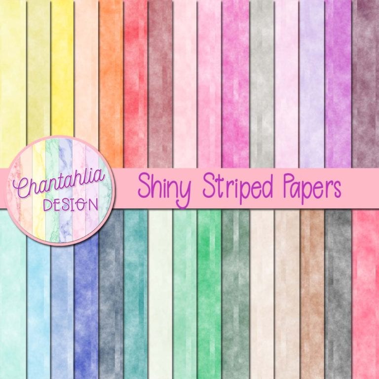 Free Digital Papers featuring a Shiny Striped Design