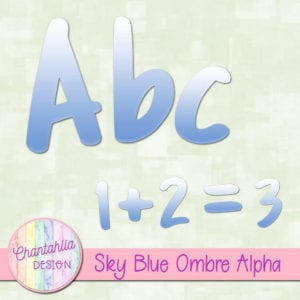 Free Alphas for Digital Scrapbooking, Bulletin Board Lettters and More