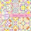 Spring Floral Digital Papers Set 1 - Chantahlia Design