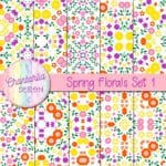 Spring Floral Digital Papers Set 1 - Chantahlia Design