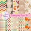 Thanksgiving Digital Papers Set 1 - Chantahlia Design