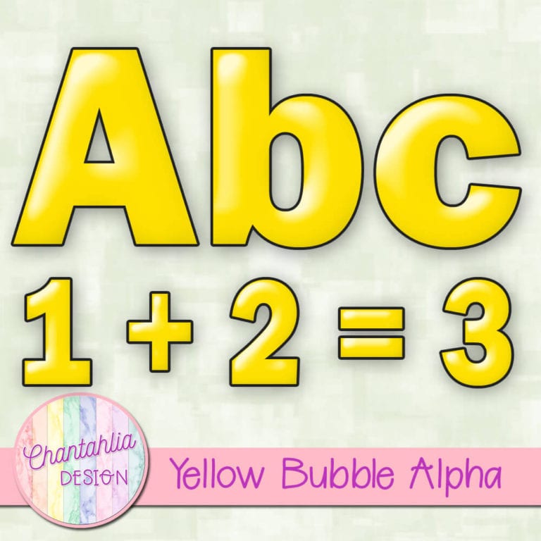 Yellow Bubble Alpha - Chantahlia Design