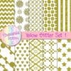 Free Digital Papers featuring Yellow Patterned Glitter Designs