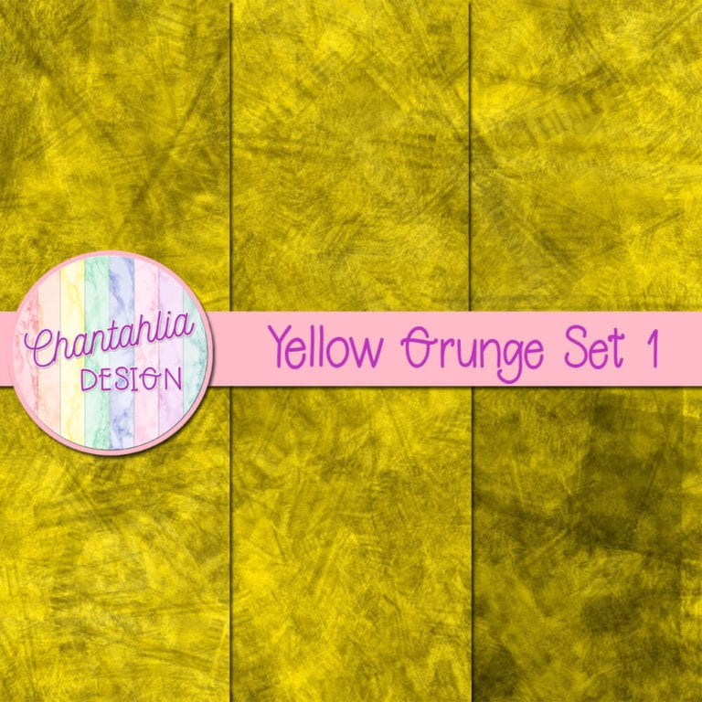 Free Digital Papers featuring Yellow Grunge Designs