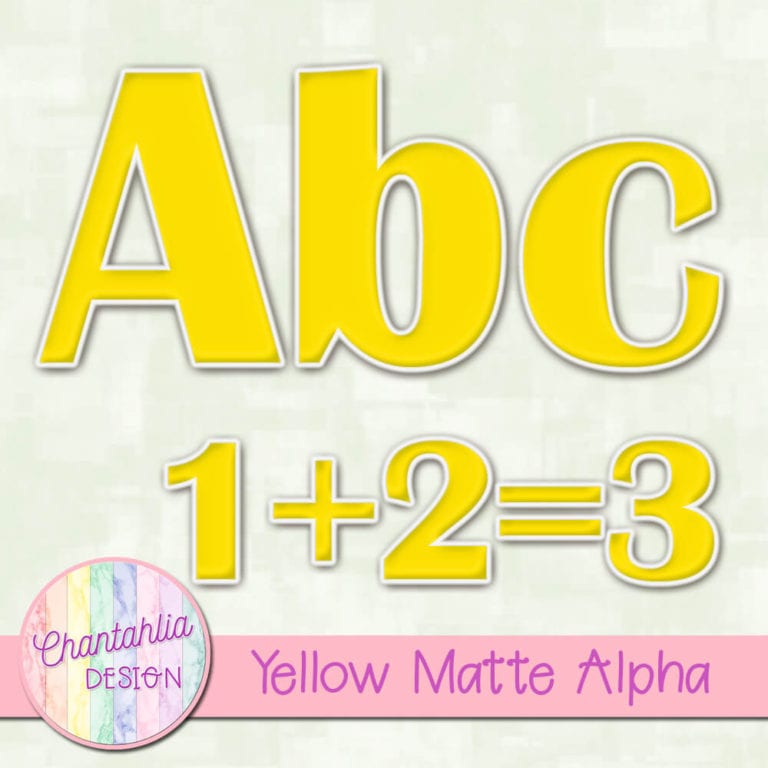Yellow Matte Alpha - Chantahlia Design