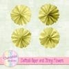 Free Paper and String Flowers Design Elements in Daffodil