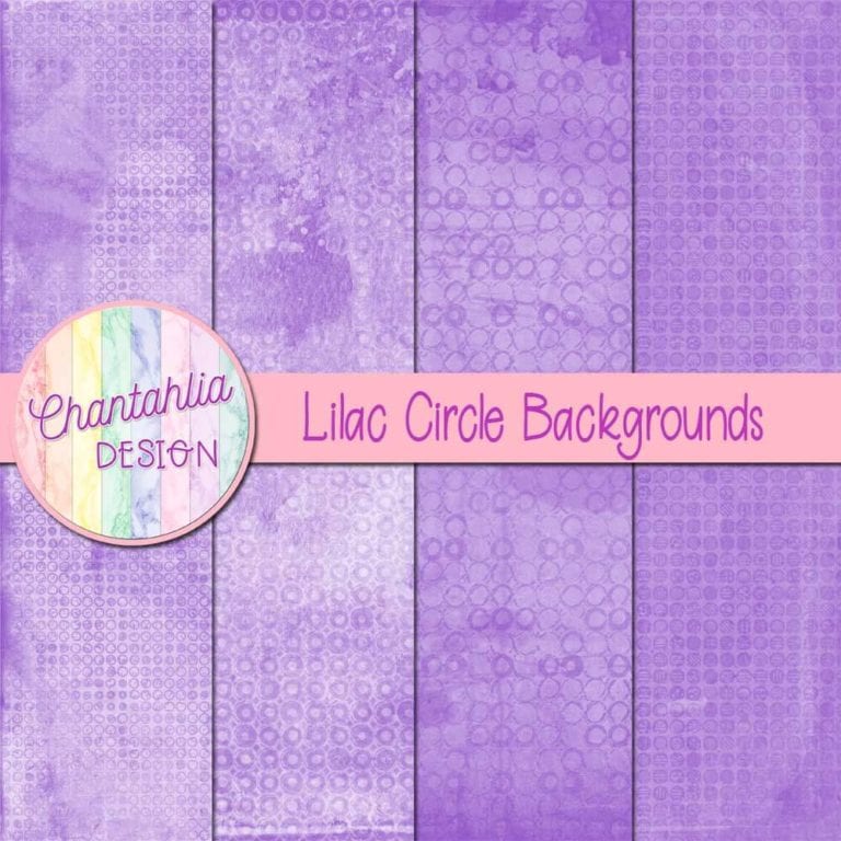 Free Digital Paper Backgrounds featuring Lilac Circle Designs