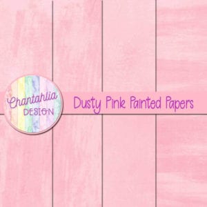 Free Digital Papers featuring Painted Dusty Pink Designs
