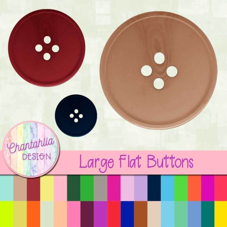 Large Flat Buttons - Chantahlia Design