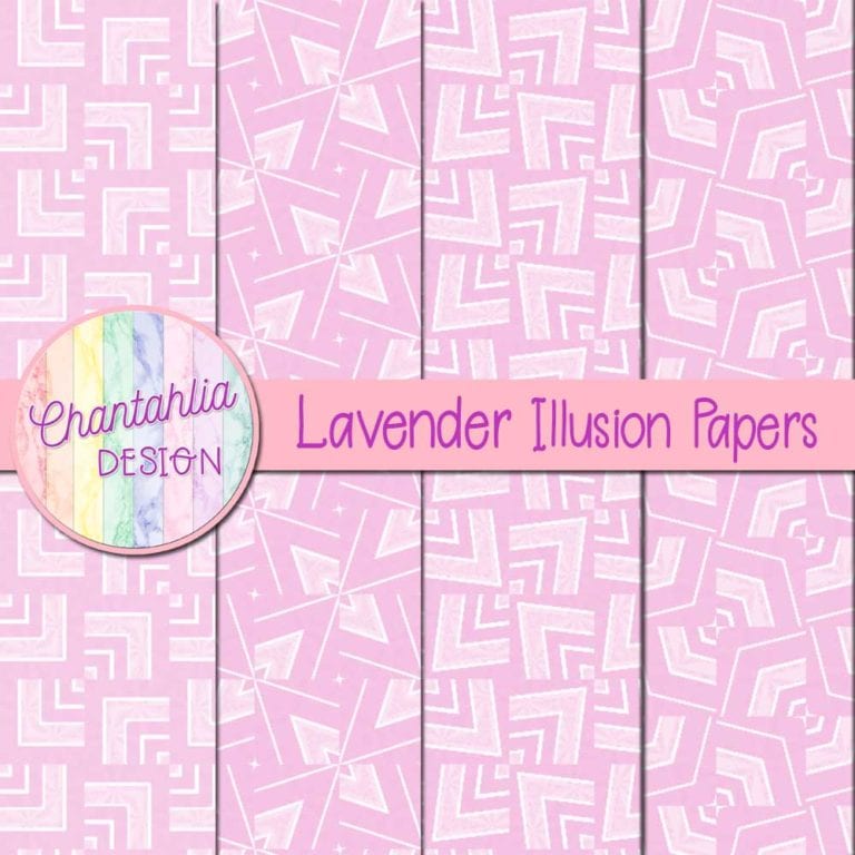 Free Digital Papers featuring Lavender Illusion Designs